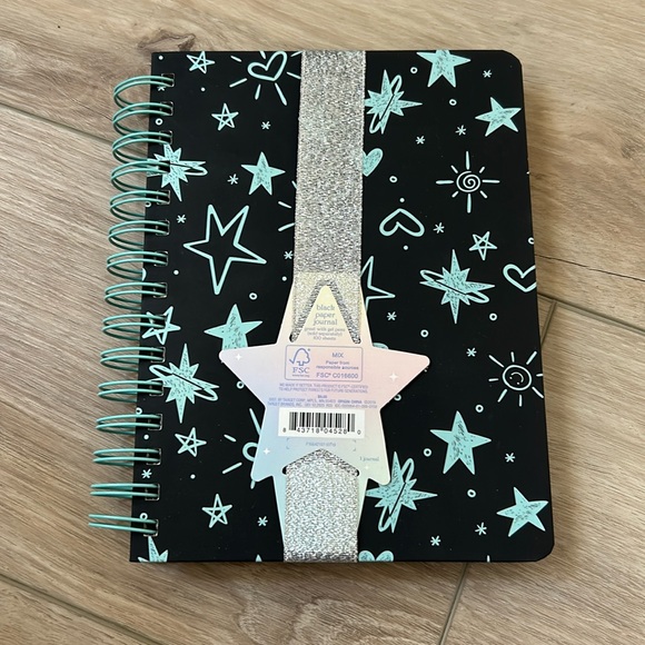 Office | 6x8 Black Out Spiral Notebook Stars | Poshmark